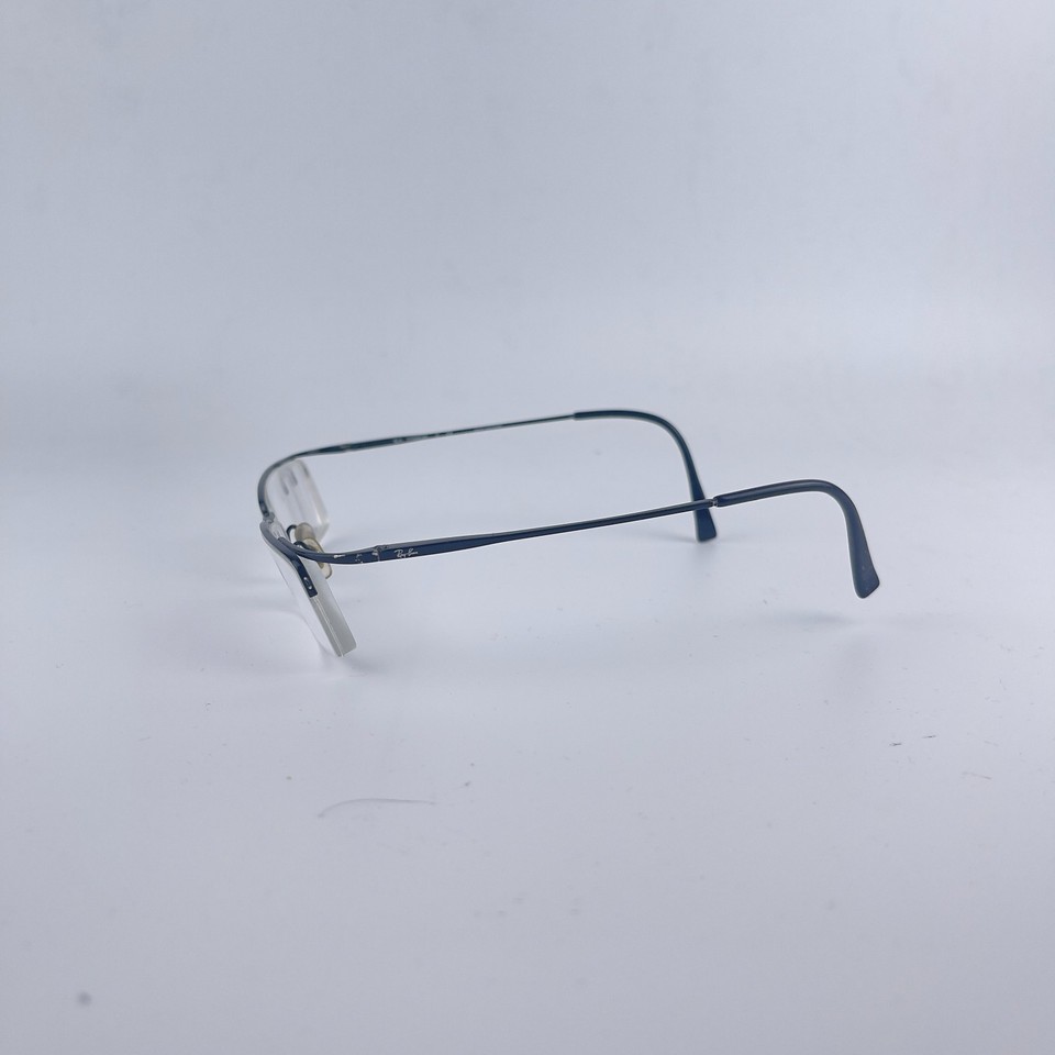 Ray-Ban RB8582 1017 Unisex Eyeglasses Frame Titanium Blue Half Rim 51 ...