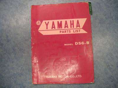 YAMAHA PARTS LIST NUMBERS MANUAL 1969 DS6B DS6 DS6-B | eBay