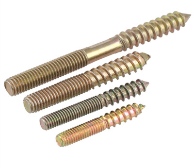 M6 M8 Wood Screw Threaded Studs Hanger Bolt Self Tapping Screw Color ...