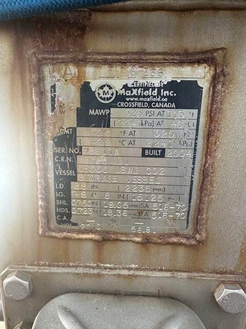 2004 Maxfield T/A 15000 USWG CO2 Tanker Trailer | eBay