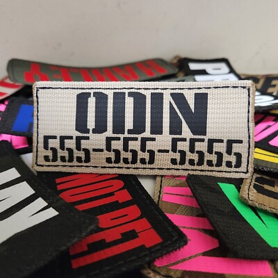 Personalized Patch Stencil Style 2 lines for Harness or Collars. | eBay