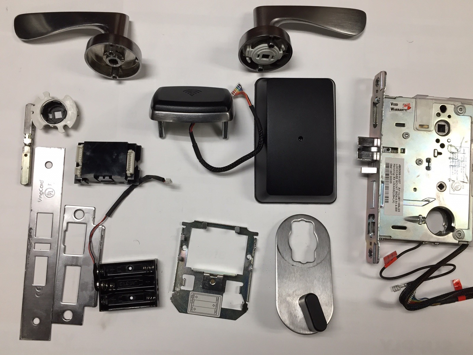 Used Vingcard Signature RFID 4.5V Hotel Lock Chrome (Silver) Onity Kaba ...