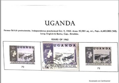 A) 1962, UGANDA, FORMER BRITISH PROTECTORATE, INDEPENDENCE PROCLAIMED ...