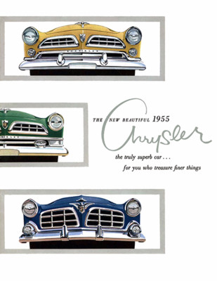 1955 Chrysler Line - Promotional Advertising Poster | eBay