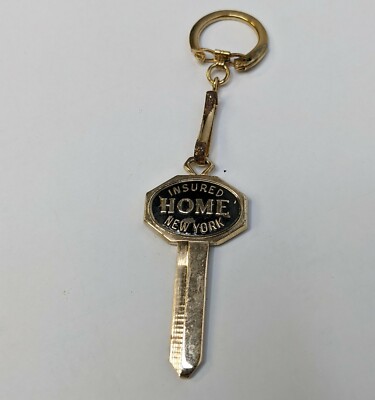 Vintage Home Insurance Company Key Chain | eBay