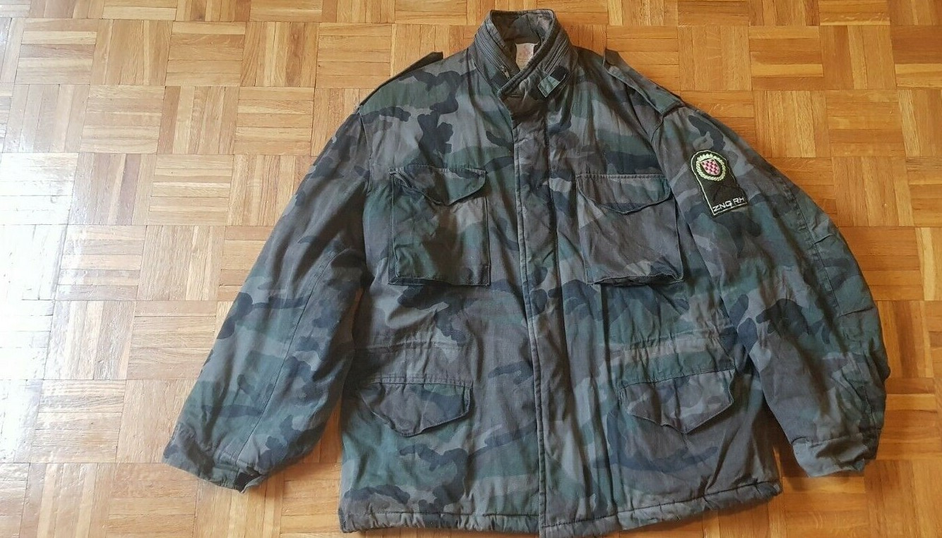 RARE CROATIA MILITARY ARMY CAMO ZNG JACKET Independence WAR Serbia ...