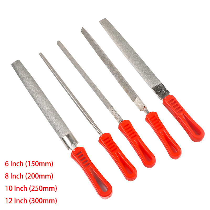 6/8/10/12 Inch Half Round, Flat, Triangular Diamond File For Stone ...