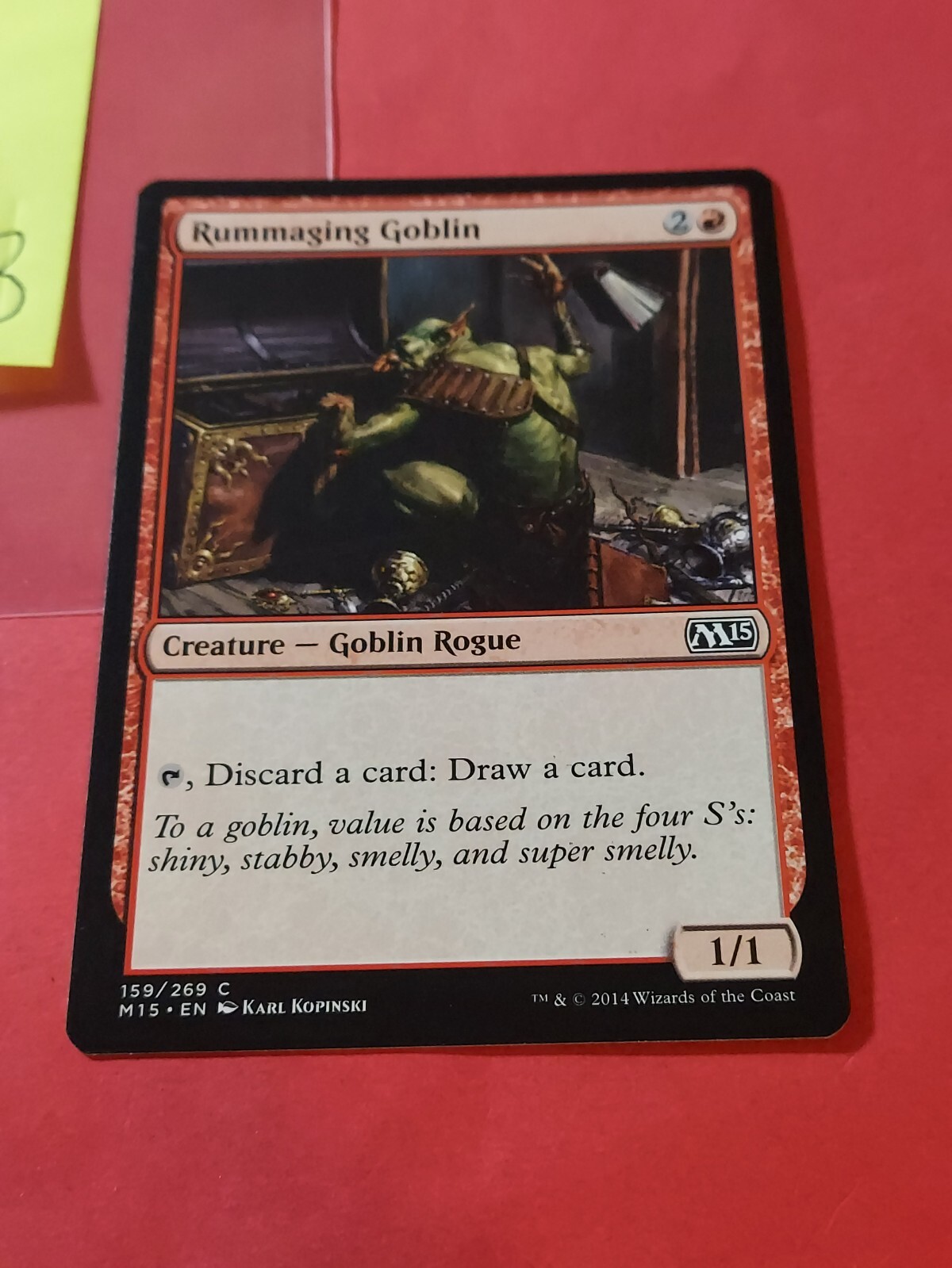 2014 Magic The Gathering Magic 2015 #159 Rummaging Goblin, C, NF, cd3 ...