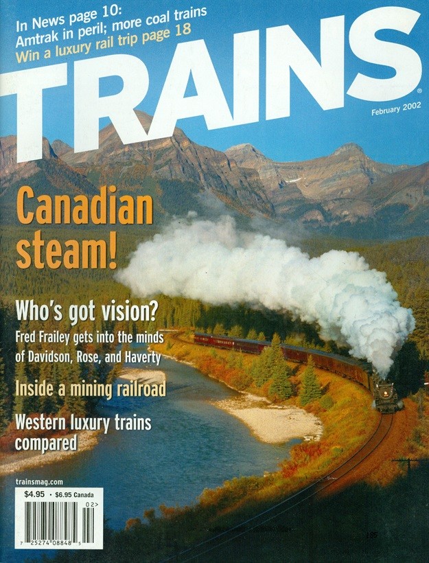 2002 Trains Magazine: Canadian Steam/Fred Frailey - Davidson, Rose ...