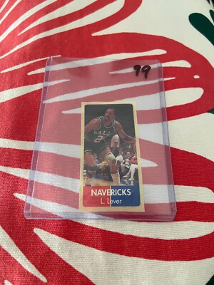 1990's Lafayette Fat Lever Dallas Mavericks NBA Basketball Sticker Card ...