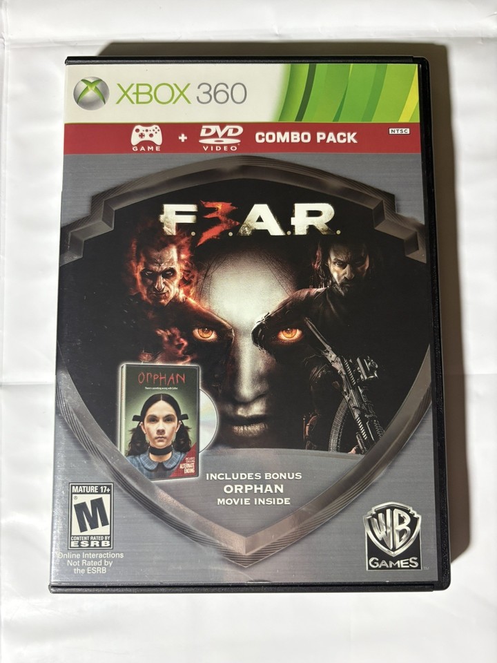 F.E.A.R. 3 [Silver Shield] (Microsoft Xbox 360, 2016) Rare Combo Pack ...