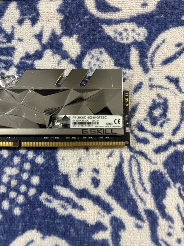 G Skill Trident Z Royal Elite 16x2 32GB DDR4-3600 RAM Memory Sticks ...