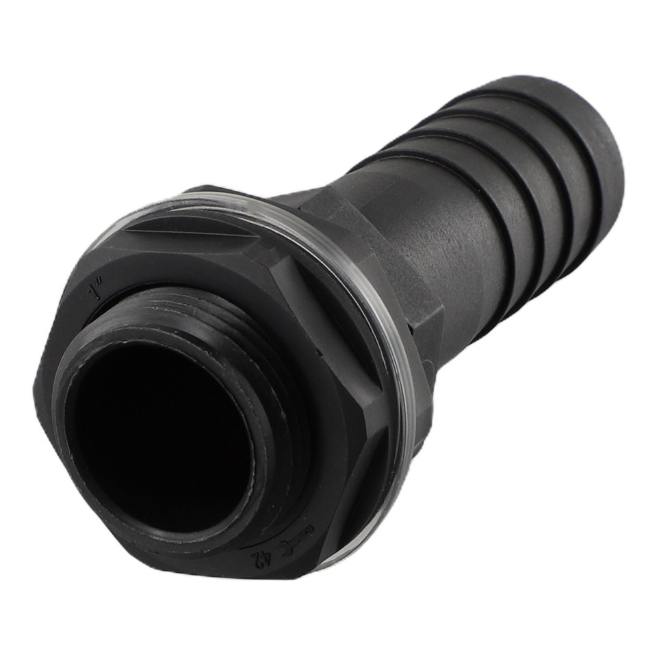 Pipe Overflow Connector 1\" Barb 3/4\" BSPM Thread Quick 1" Barb 1in ...