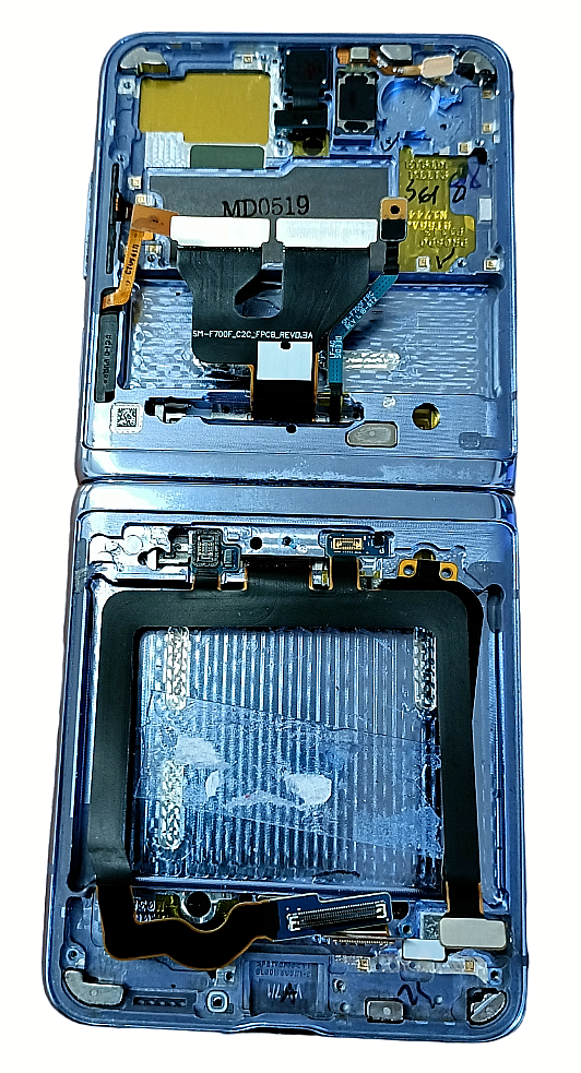 Samsung Galaxy Z Flip F700F Mid LCD Frame Housing Shell Purple with ...