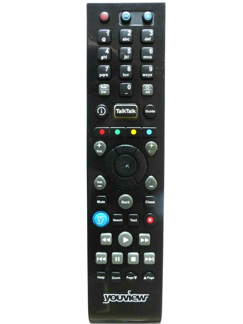 Genuine Original TalkTalk Youview Replacement Remote Control Urc179251 ...