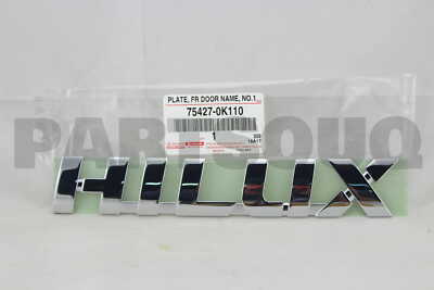 754270K110 Genuine Toyota PLATE FR DOOR NAME 75427-0K110 | eBay.de