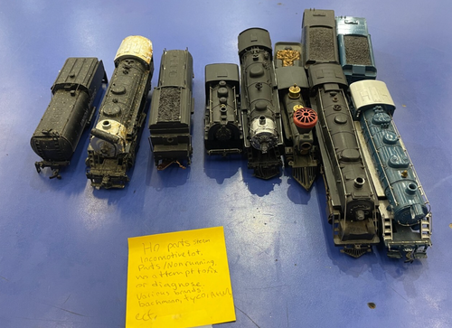 8pc Lot HO Steam Locomotives Model Train Bachmann Tyco AHM etc. FIX ...