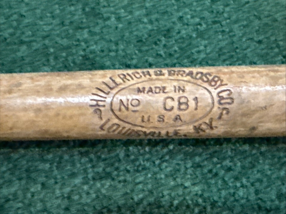 VINTAGE 1930’s Hillerich&Bradsby Model CB1 Cork Ball Bat & Ball, VERY ...