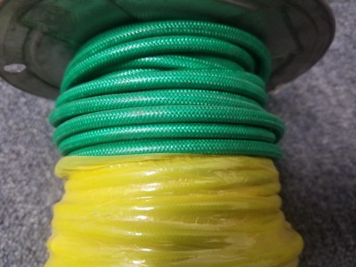 SRML GREEN 10 AWG 250' FT FIBER GLASS BRAID APPLIANCE HI TEMP WIRE ...