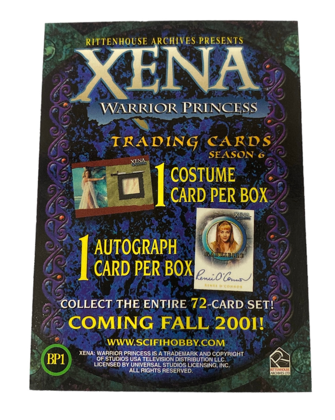 Xena: Warrior Princess - Xena BP1 Exclusive Promo Trading Card | eBay ...
