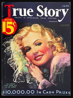 TRUE STORY Magazine - June 1933 - Gorgeous painted Cover - Very Rare | eBay