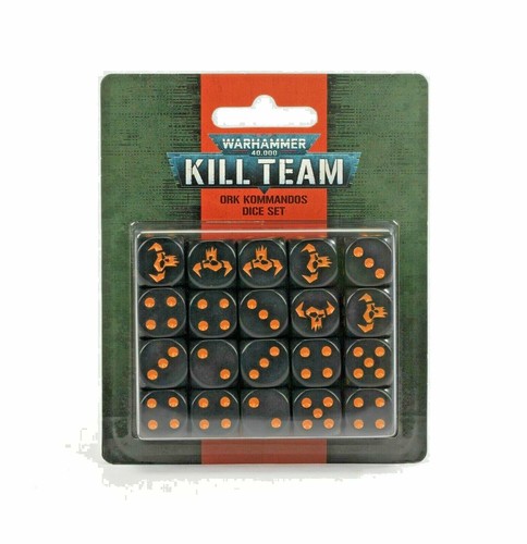 Games Workshop Kill Team Warhammer 40k Ork Kommandos Dice Set for sale ...