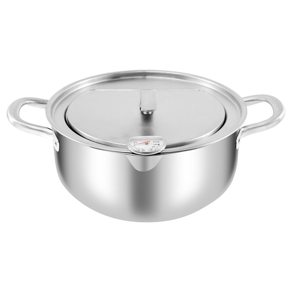 2.65L or 3.85L Deep Fryer Stainless Steel Deep Fryer Pot with ...