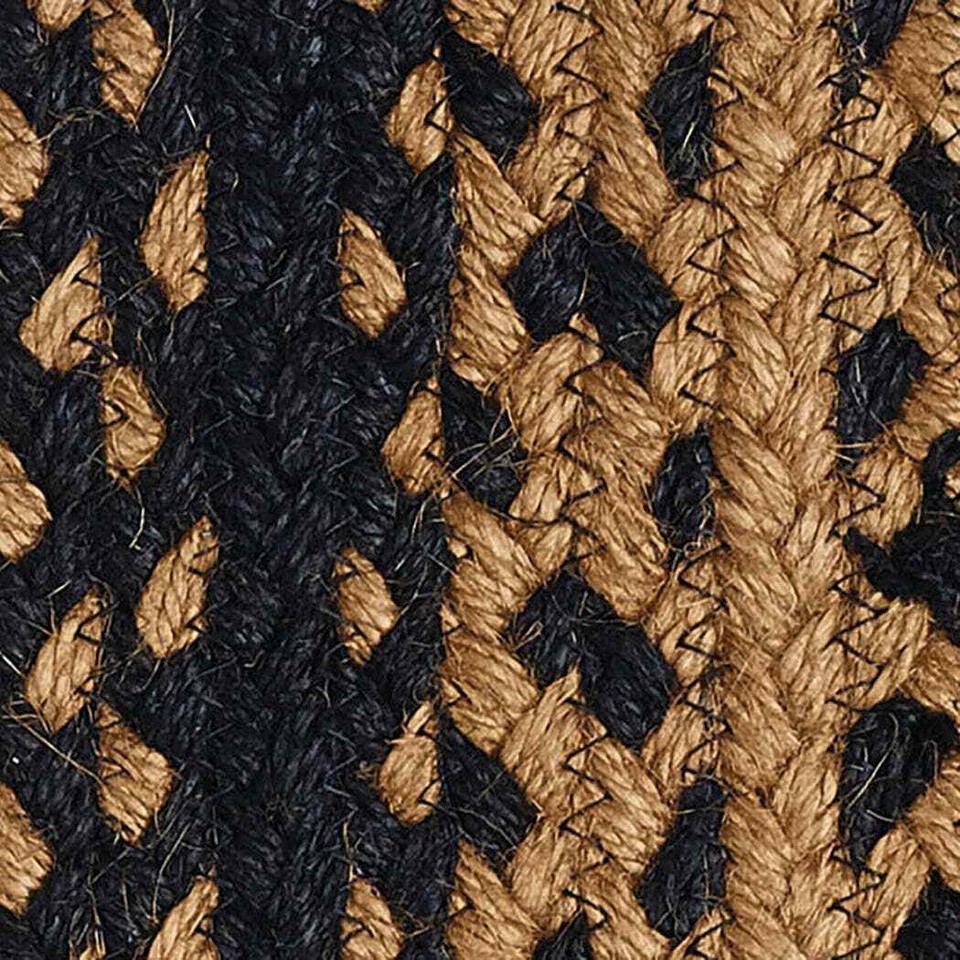 Ebony Braided Area Rug By IHF Rugs. Oval & Rectangle. Many Sizes. Black ...