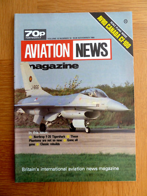 AVIATION NEWS Magazine 16 -29 November 1984 | eBay UK