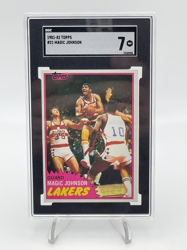 1981-82 Topps Magic Johnson - Card #21- SGC GRADED 7 NM | eBay