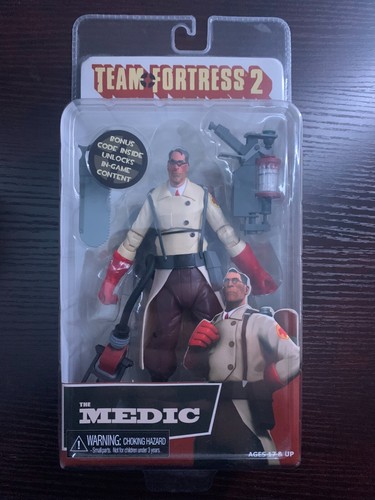 UNOPENED Neca Team Fortress 2 Red Medic figure (With Code) | eBay