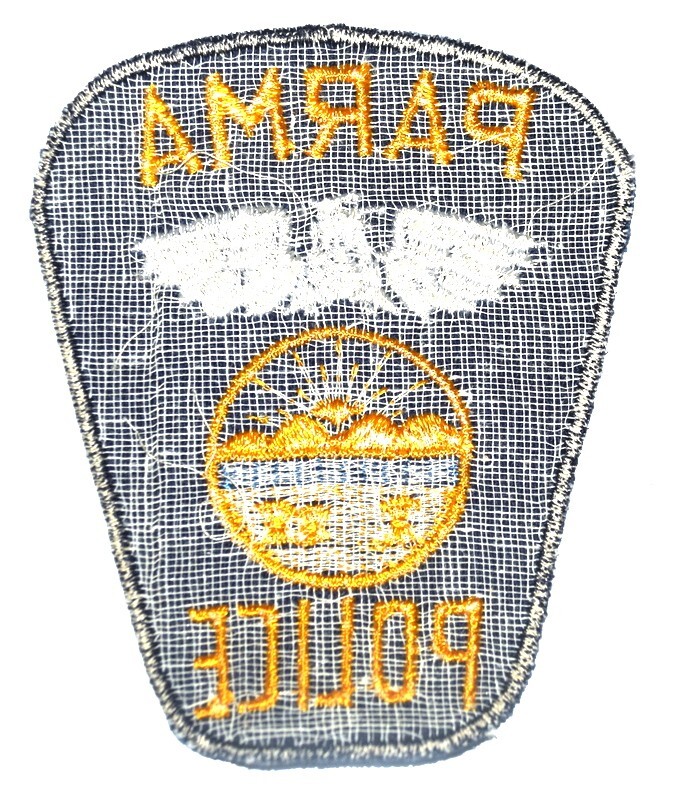 PARMA OHIO OH Sheriff Police Patch SILVER EAGLE STATE SEAL VINTAGE OLD ...