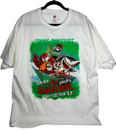 Jimmy Buffett Son of a Sailor High Tide Tour 2019 T-Shirt White Size XL ...