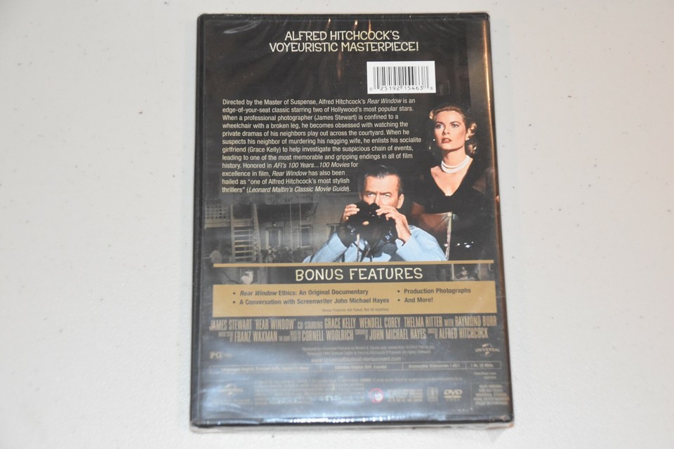Rear Window (DVD, Widescreen) BRAND NEW Alfred Hitchcock 25192154638| eBay