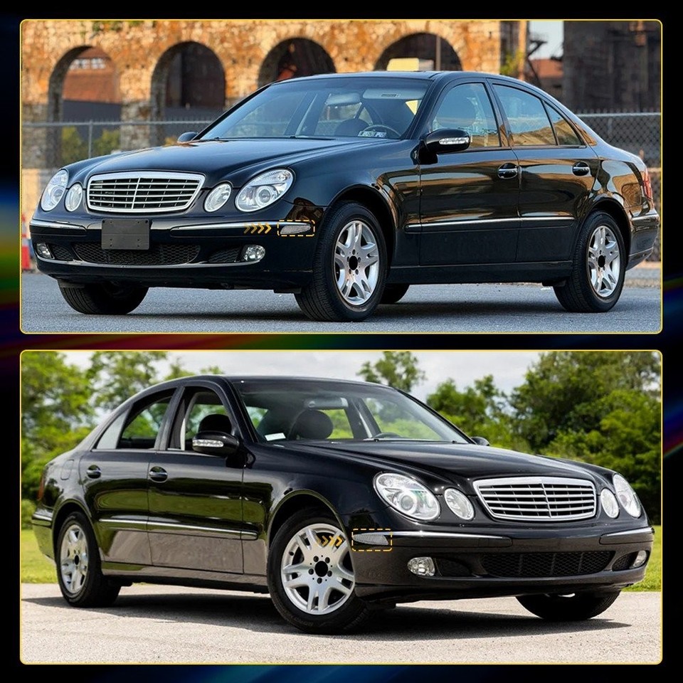 Clear Lens Bumper Side Marker Lights For 2003-06 Mercedes Benz W211 E ...