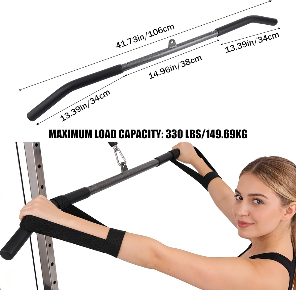 41.73In/106Cm LAT Pulldown Bar with Full Rotation, LAT Pulldown ...