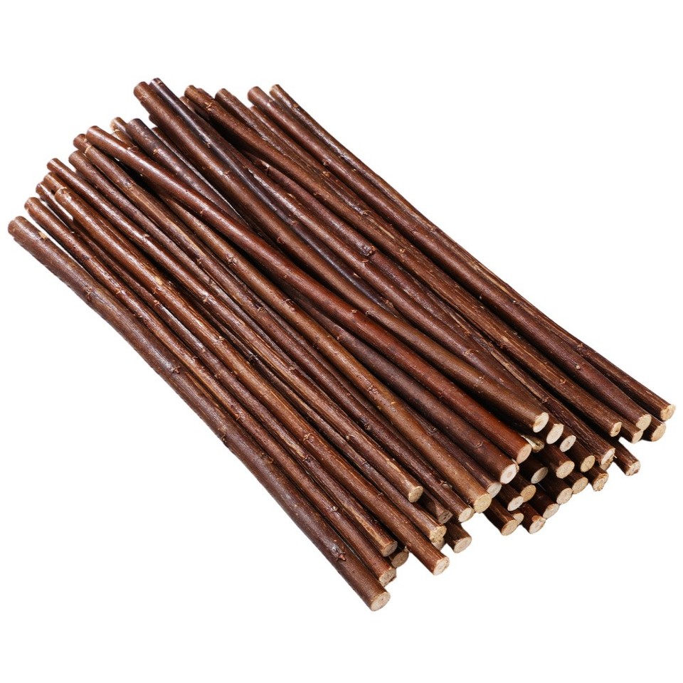 50Pcs Wood Log Sticks: Natural Twigs for Crafts - 25cm Willow Branches ...