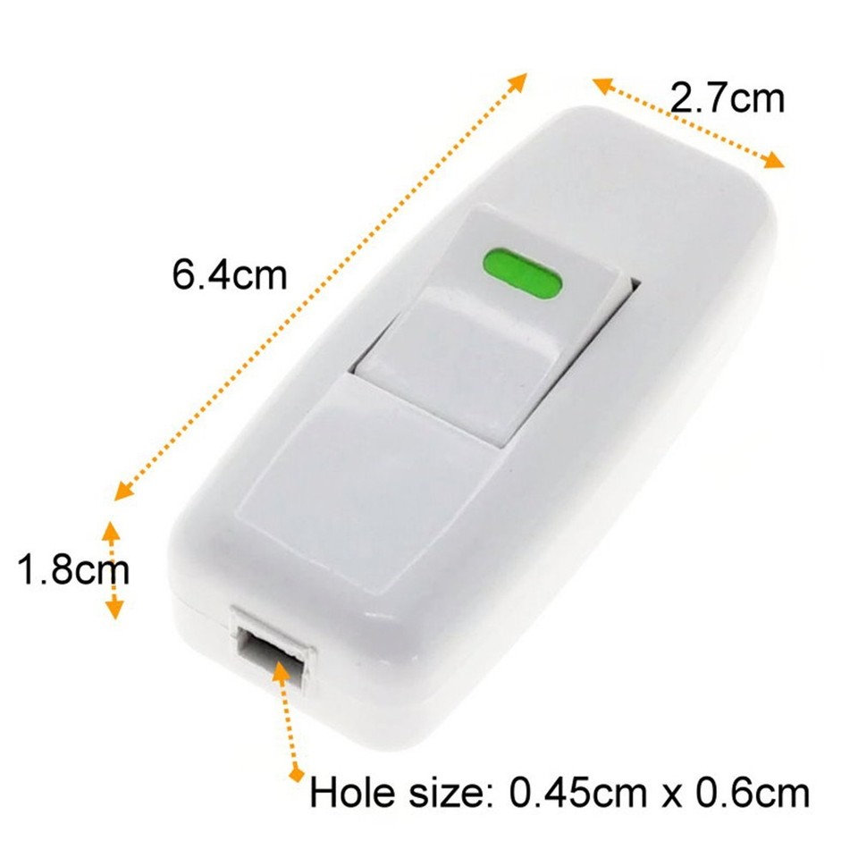 2-Pin Switch Home Lighting Upgrade Internal Copper Contacts Lightweight ...