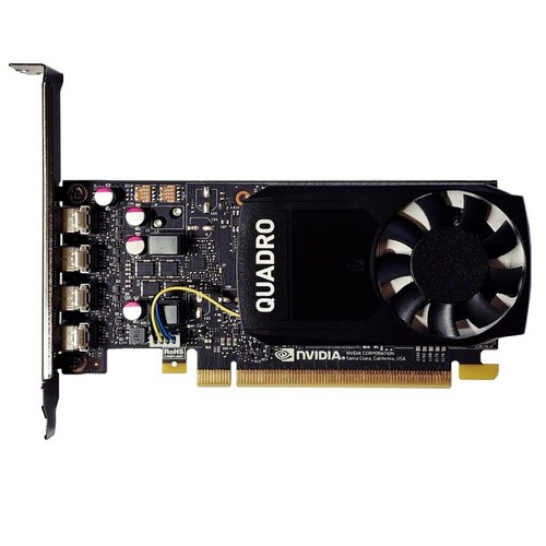 NVIDIA Quadro P1000 4GB GDDR5 Low Profile 4X DVI Mini DisplayPort ...