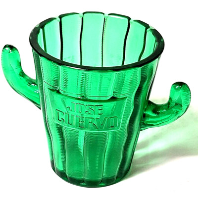 Jose Cuervo Tequila Shot Glass Green Cactus Novelty Plastic Barware ...