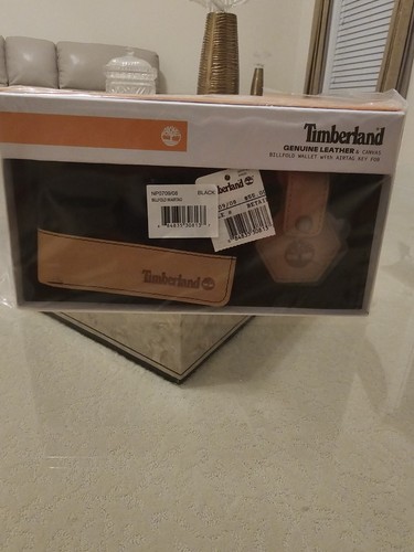 Timberland leather wallet men bifold And Key Tag | eBay