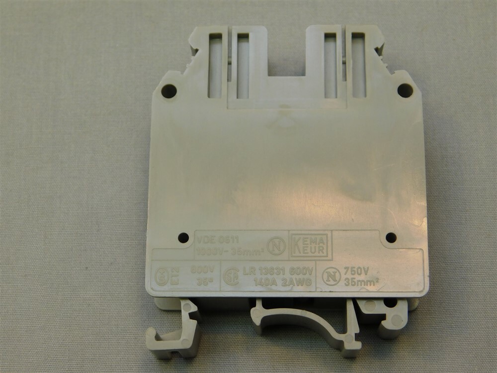 Phoenix Contact 3008012 UK35 Feed-through Terminal Block 18-1/0AWG ...