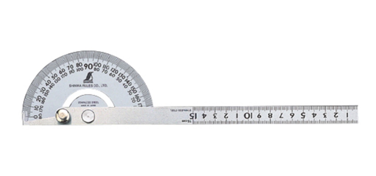 SHINWA PROTRACTOR - SILVER FINISH (245mm) 62868 | eBay