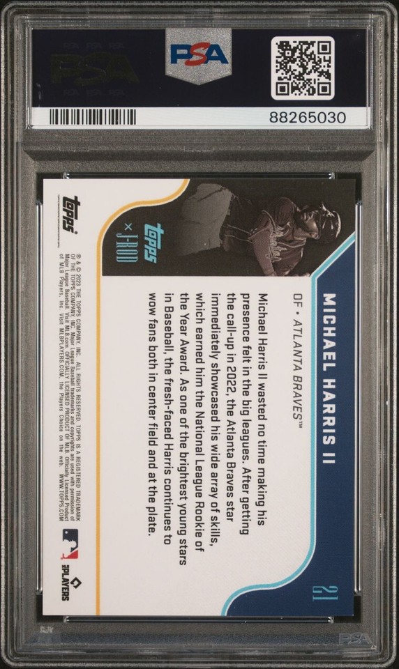 2023 Topps x J-Rod The Show Out Collection Michael Harris II #21 Braves ...
