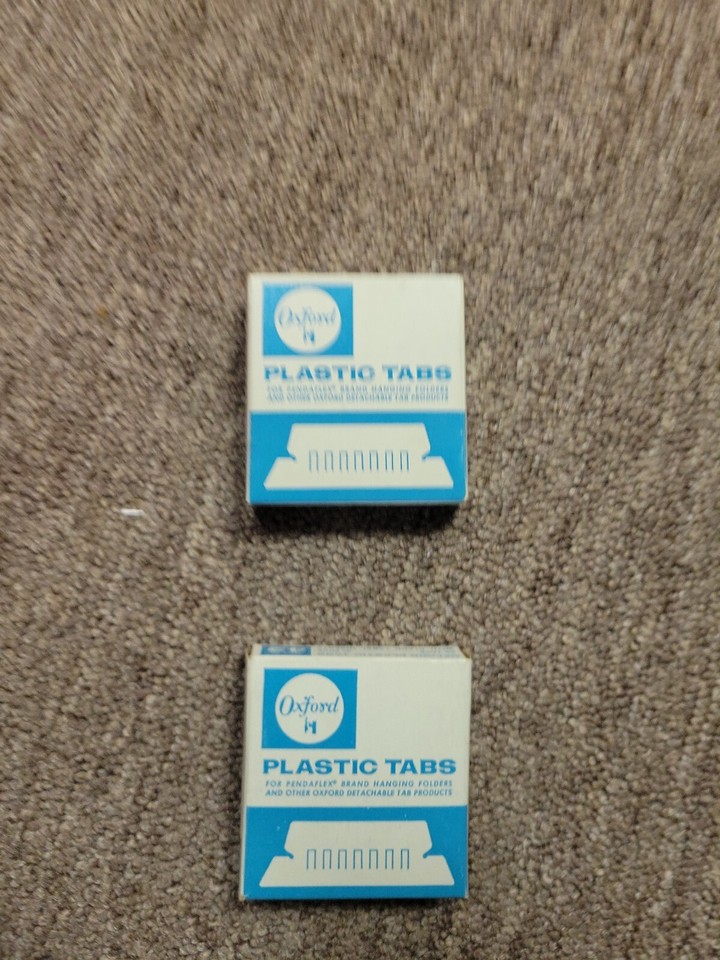 Oxford Plastic Tabs No42 2 Box 25 Ea 2inch. Free Ship | eBay