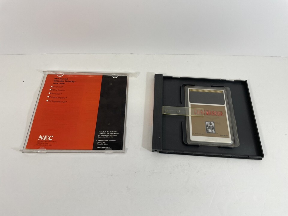 China Warrior (TurboGrafx-16, 1989) - Case, Manual, Cartridge NEC CIB ...