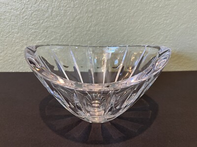 Large LENOX Crystal Bowl Ovations Line Excelsior Pattern 10” Heavy ...