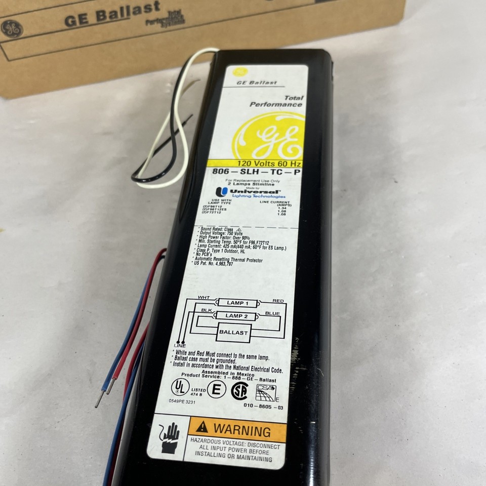 Universal Lighting Technologies 806-SLH-TC-P Slimline Ballast Input ...
