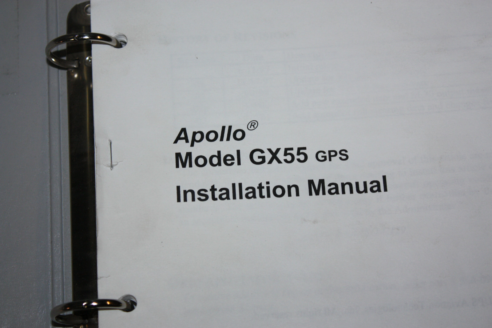 Avionics Apollo Model GX55 GPS Installation Manual | eBay