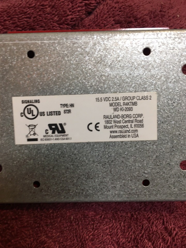 RAULAND RESPONDER R4K 4K R4KTMB NURSE CALL EQUIPMENT TERMINAL BOARD | eBay